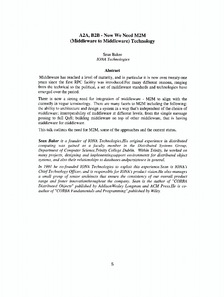 A2A, B2B - now we need M2M (middleware to middleware) technology | IEEE ...