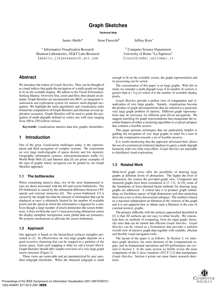 Graph sketches | IEEE Conference Publication | IEEE Xplore