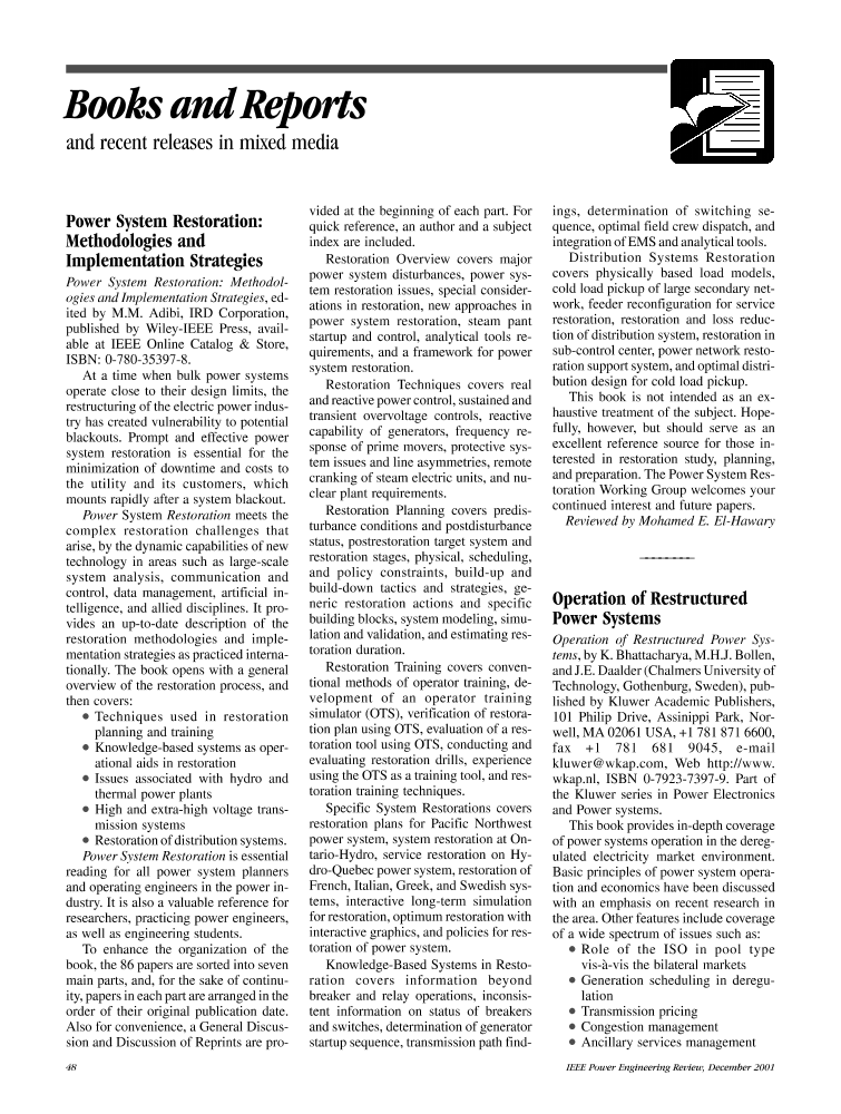 Choose the Power Industry for a Bright Future | IEEE Journals ...