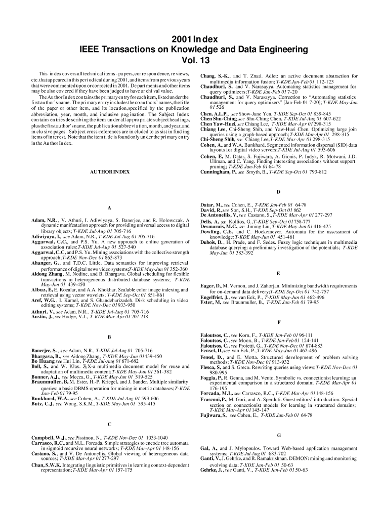 Author index | IEEE Journals & Magazine | IEEE Xplore