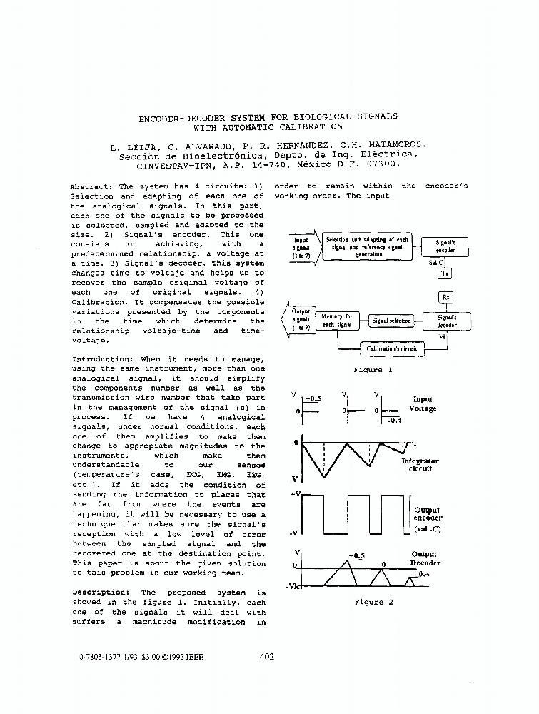 Encoder-decoder system for biological signals with automatic calibration | IEEE Conference ...