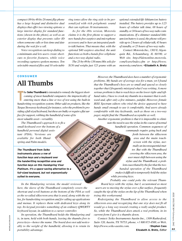 All thumbs | IEEE Journals & Magazine | IEEE Xplore