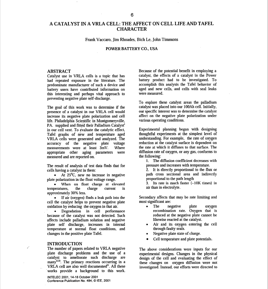 Twenty-Third International Telecommunications Energy Conference ...