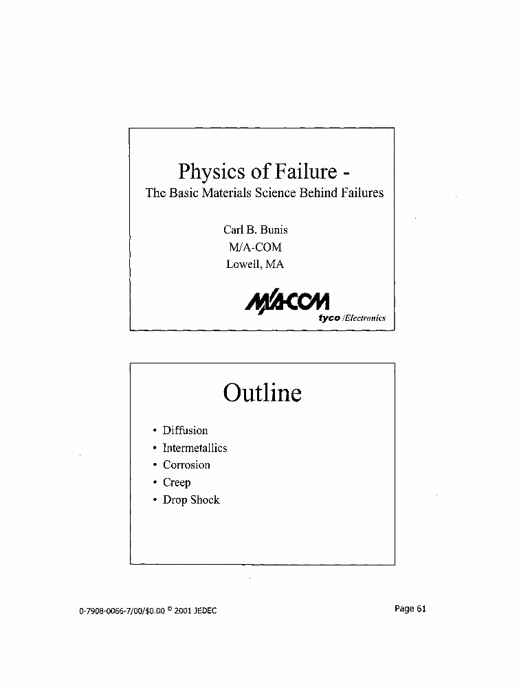 Physics of failure - the basic materials science behind failures | IEEE ...