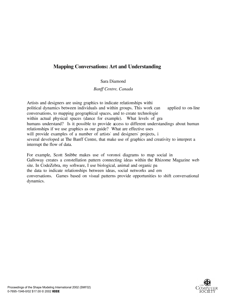 Mapping conversations: Art and understanding | IEEE Conference ...