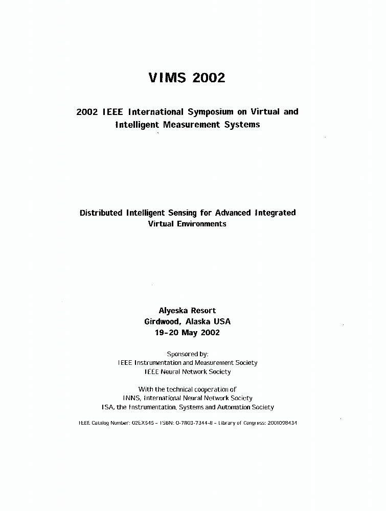 2002 IEEE International Symposium on Virtual and Intelligent ...