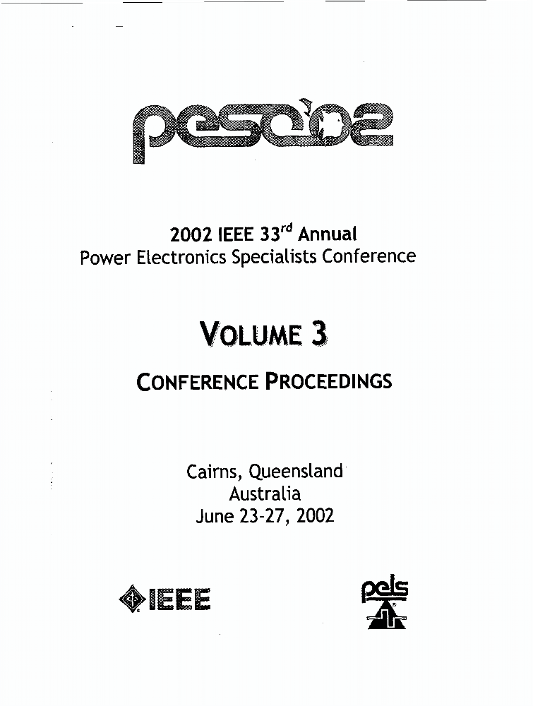 2002 IEEE 33rd Annual IEEE Power Electronics Specialists Conference ...