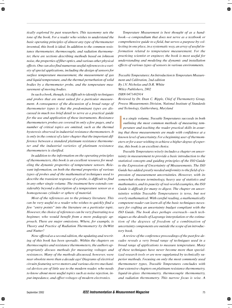 Traceable Temperatures: An Introduction to Temperature Measurement and ...