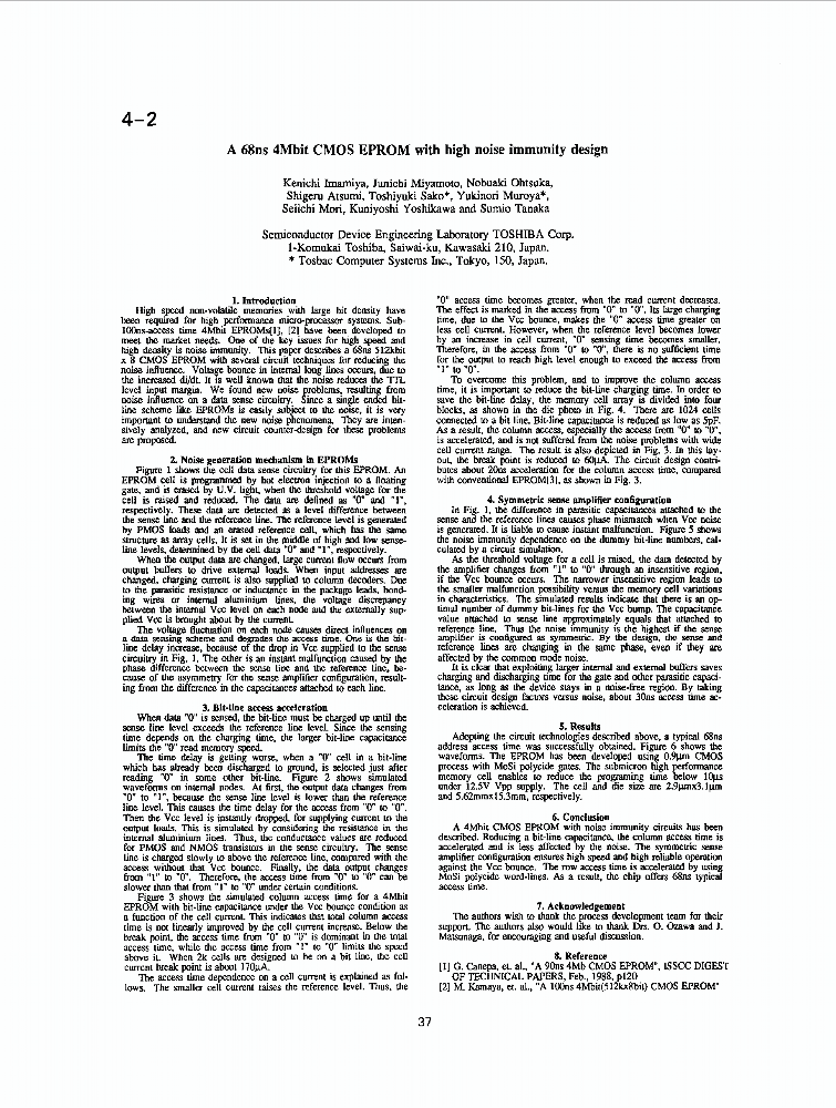 A 68ns 4Mbit CMOS EPROM with high noise immunity design | IEEE ...