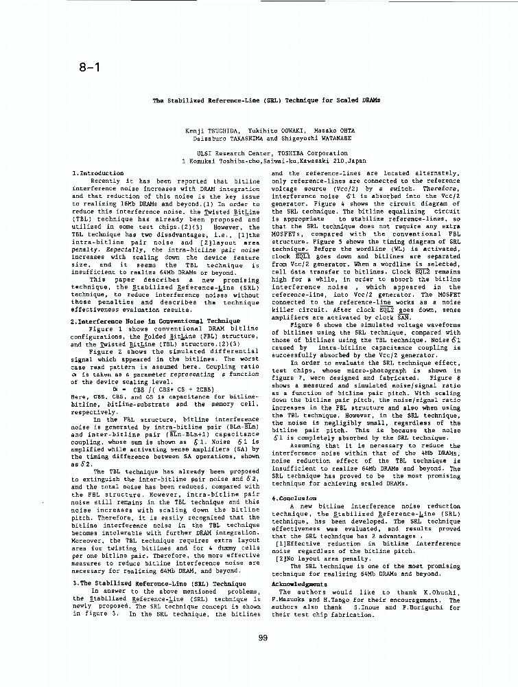 The stabilized reference-line (SRL) technique for scaled DRAMs | IEEE ...