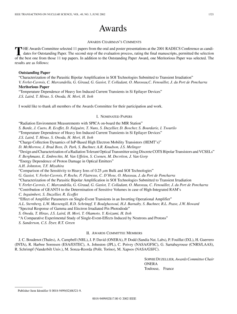 Awards | IEEE Journals & Magazine | IEEE Xplore