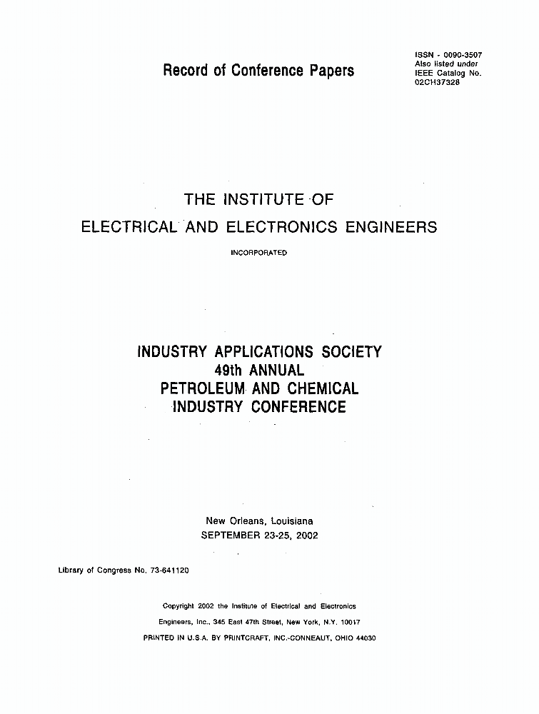 Record of Conference Papers. Industry Applications Society. Forty-Ninth ...