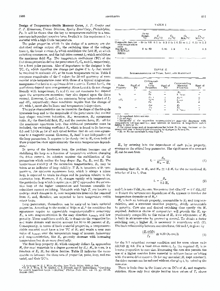 Design of temperature-stable memory cores | IEEE Journals & Magazine ...