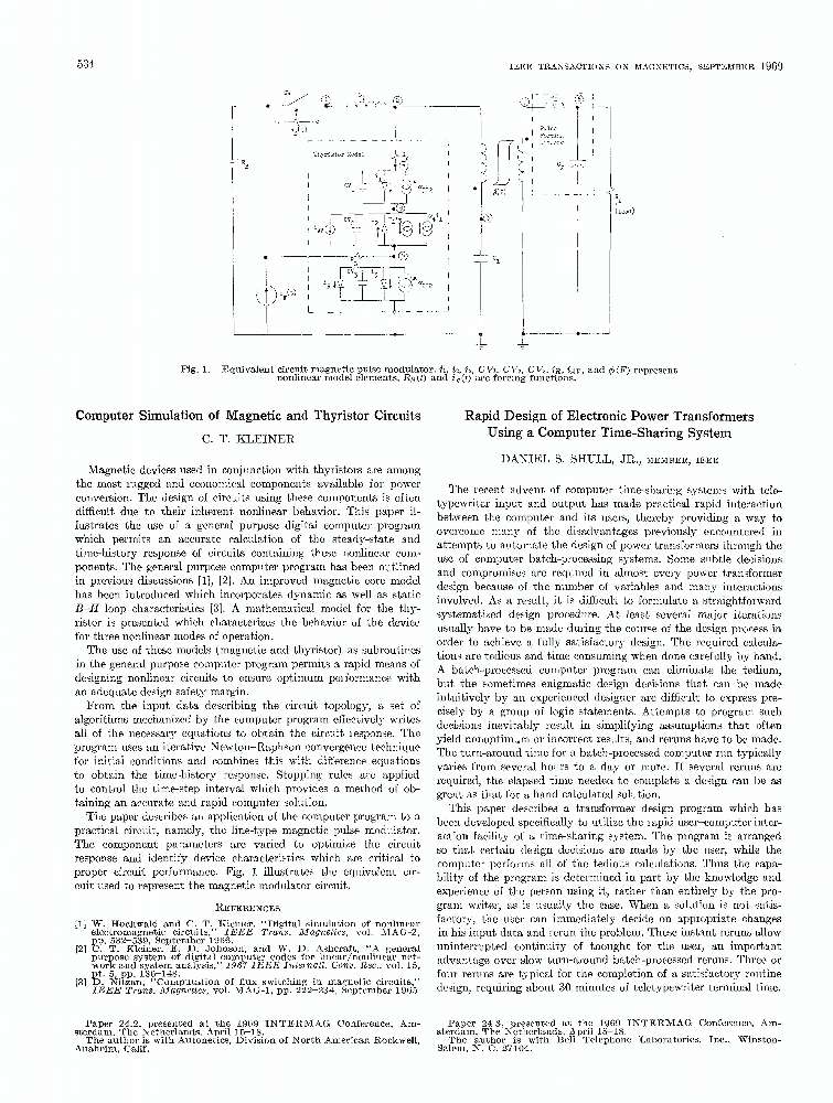 Computer simulation of magnetic and thyristor circuits | IEEE Journals ...