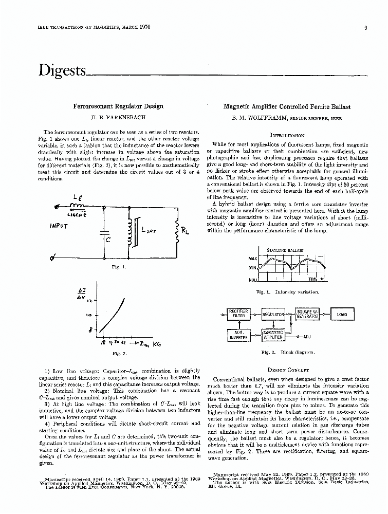 Ferroresonant regulator design | IEEE Journals & Magazine | IEEE Xplore