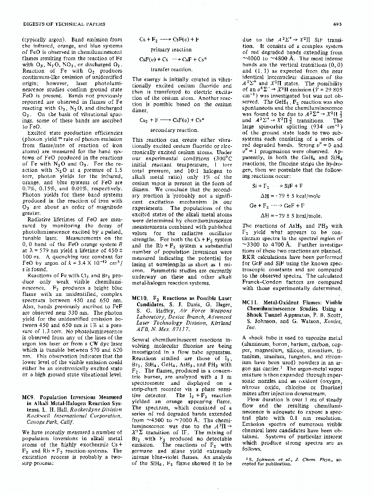 F2reactions as possible laser candidates | IEEE Journals & Magazine ...