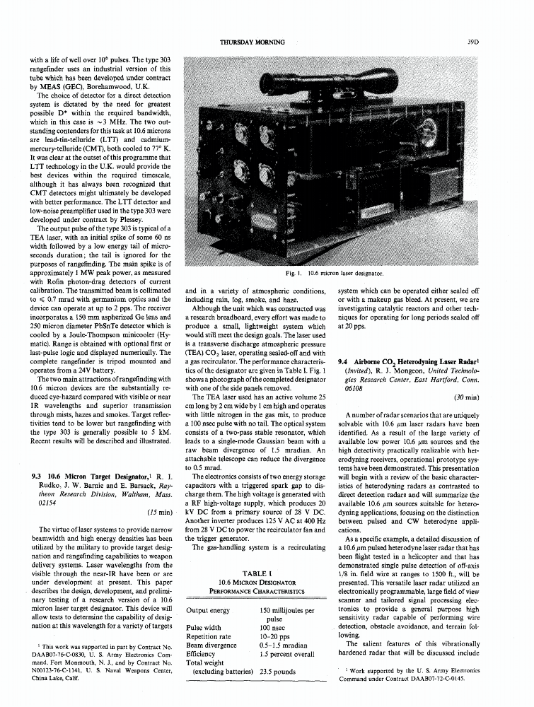 10.6 micron target designator | IEEE Journals & Magazine | IEEE Xplore