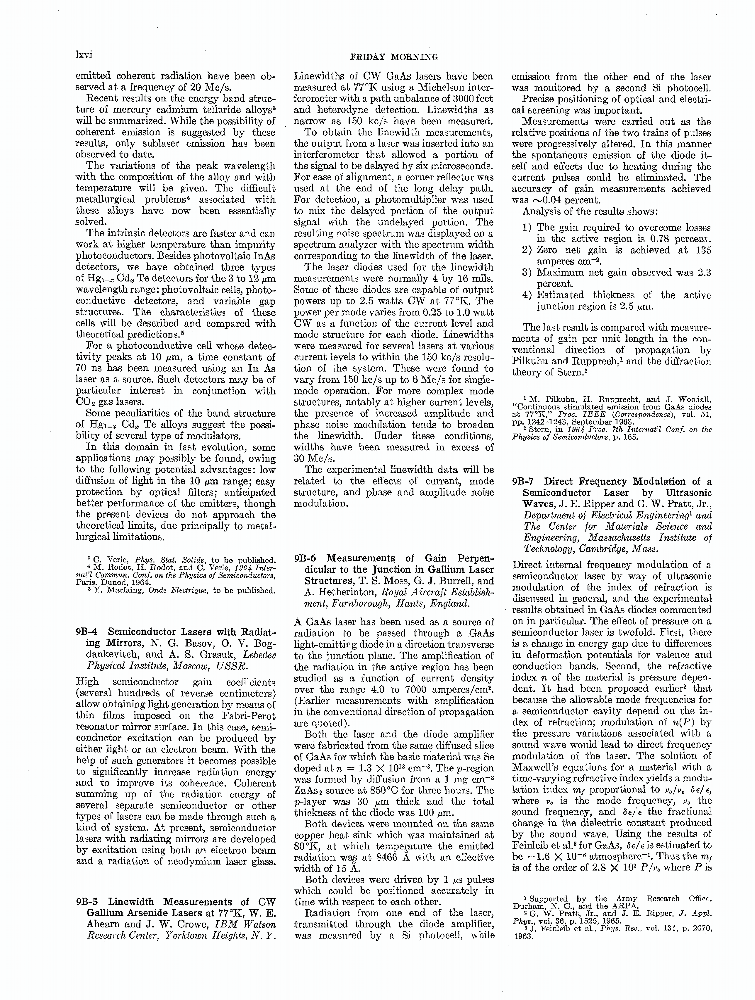 Direct frequency modulation of a semiconductor laser by ultrasonic ...