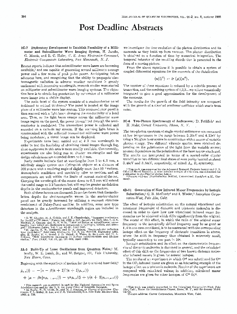 Post deadline abstracts | IEEE Journals & Magazine | IEEE Xplore