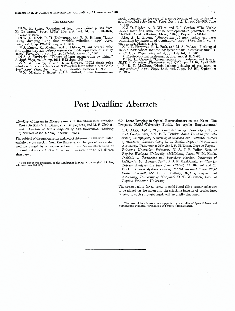 Post deadline abstracts | IEEE Journals & Magazine | IEEE Xplore