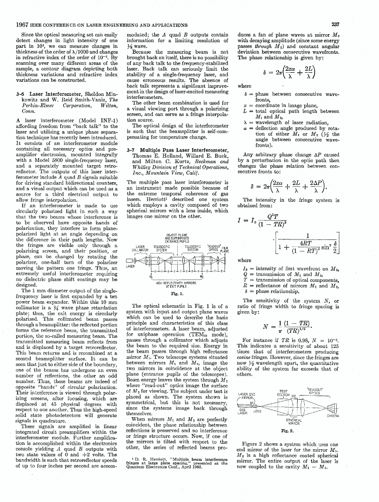 Laser interferometer | IEEE Journals & Magazine | IEEE Xplore