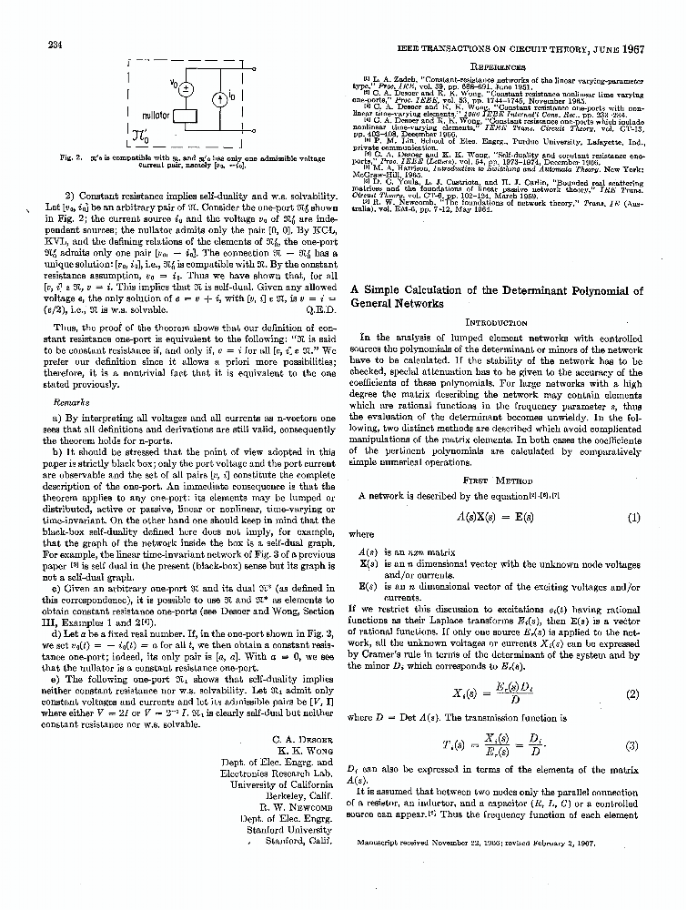 A Simple Calculation of the Determinant Polynomial of General Networks ...