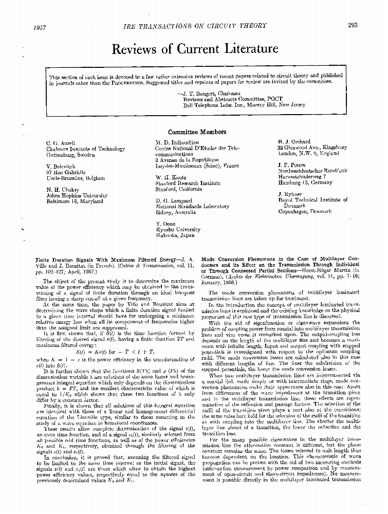 Abstracts of articles on circuit theory | IEEE Journals & Magazine ...
