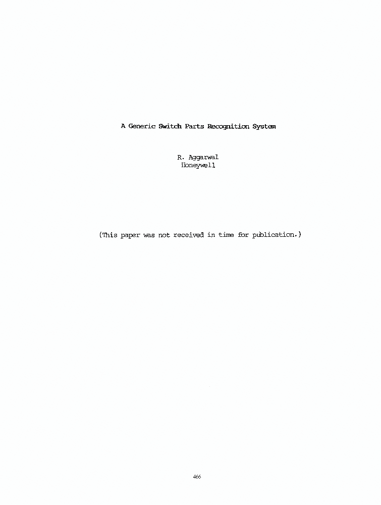 A Generic switch parts recognition system | IEEE Conference Publication ...
