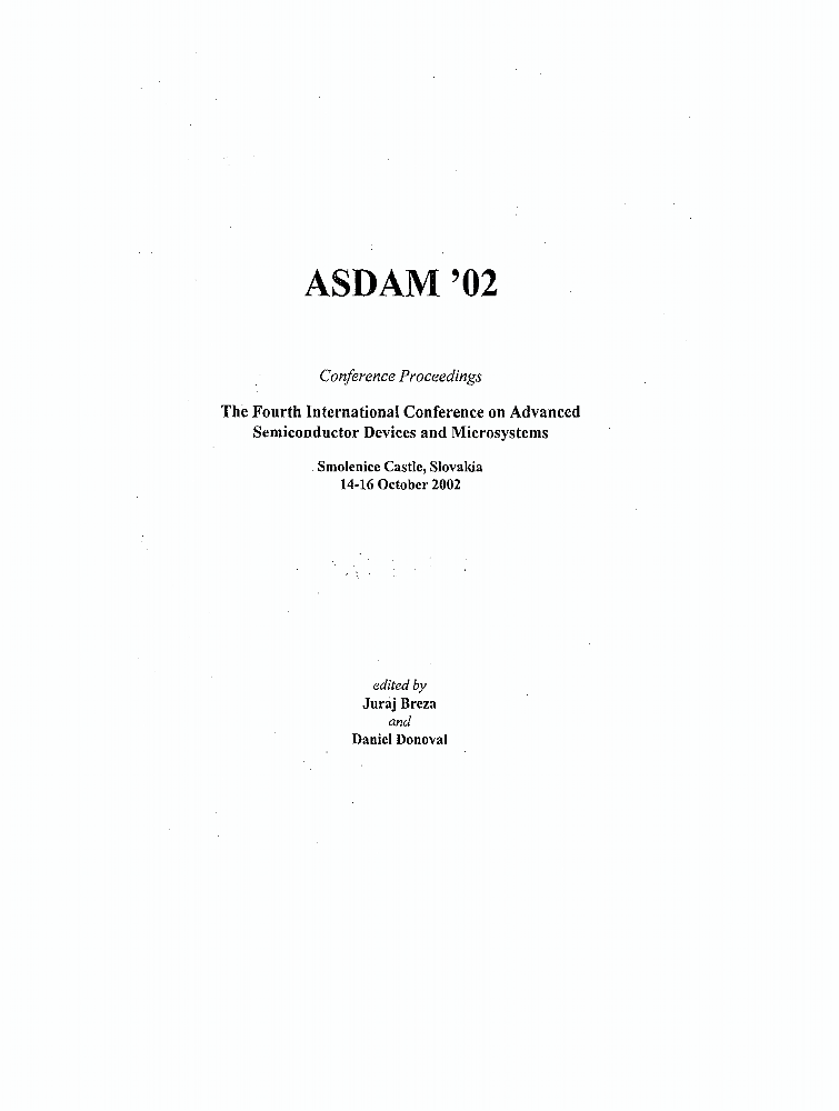 ASDAM '02. Conference Proceedings. Fourth International Conference on ...