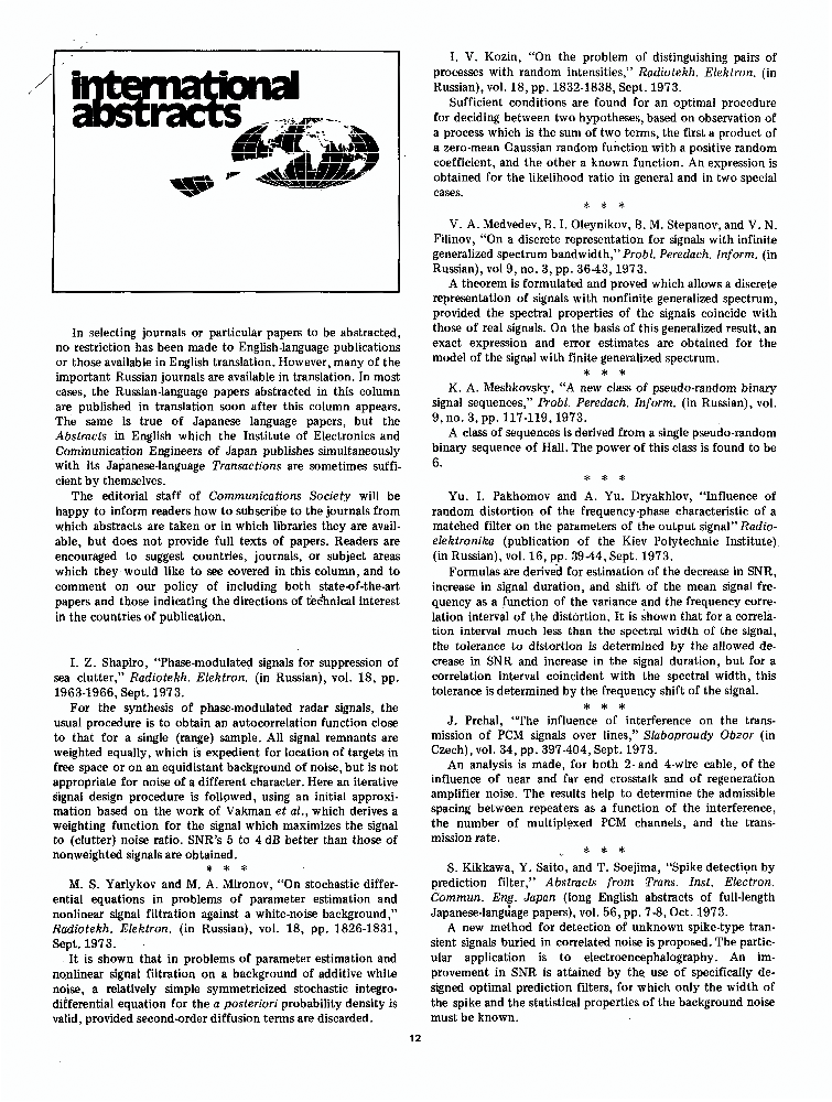 International abstracts | IEEE Journals & Magazine | IEEE Xplore