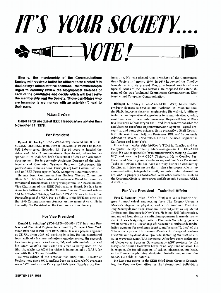 Communications society election | IEEE Journals & Magazine | IEEE Xplore