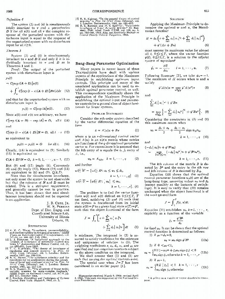 Bang-bang parameter optimization | IEEE Journals & Magazine | IEEE Xplore