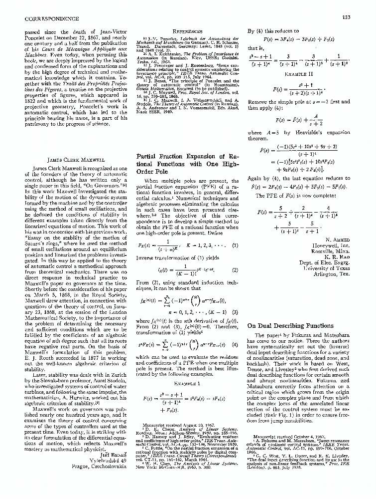 Partial fraction expansion of rational functions with one high-order ...