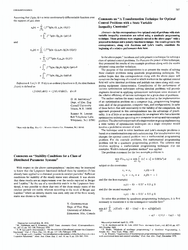 Comments on "Stability conditions for a class of distributed parameter systems | IEEE Journals ...