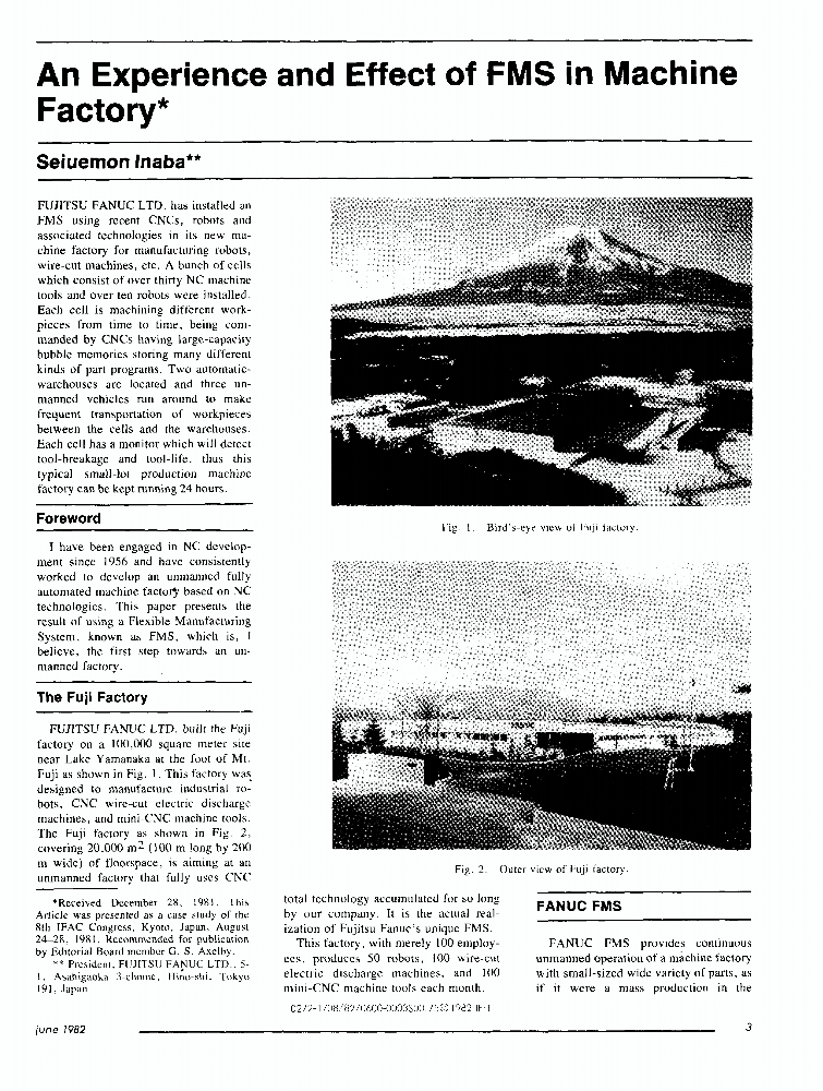 An experience and effect of FMS in machine factory | IEEE Journals ...