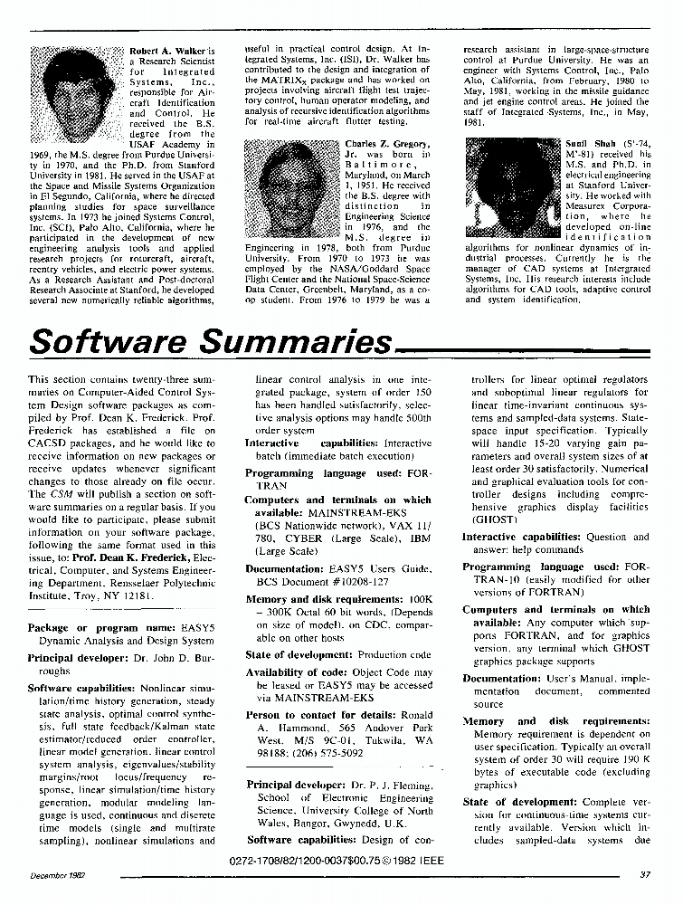 Software summaries | IEEE Journals & Magazine | IEEE Xplore