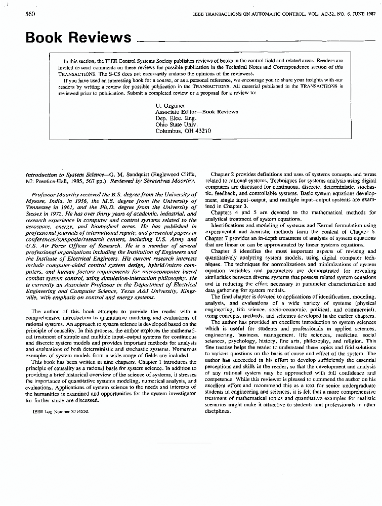 Introduction to system science | IEEE Journals & Magazine | IEEE Xplore