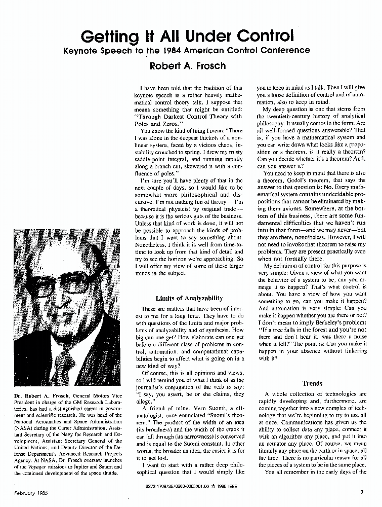 Getting it all under control | IEEE Journals & Magazine | IEEE Xplore