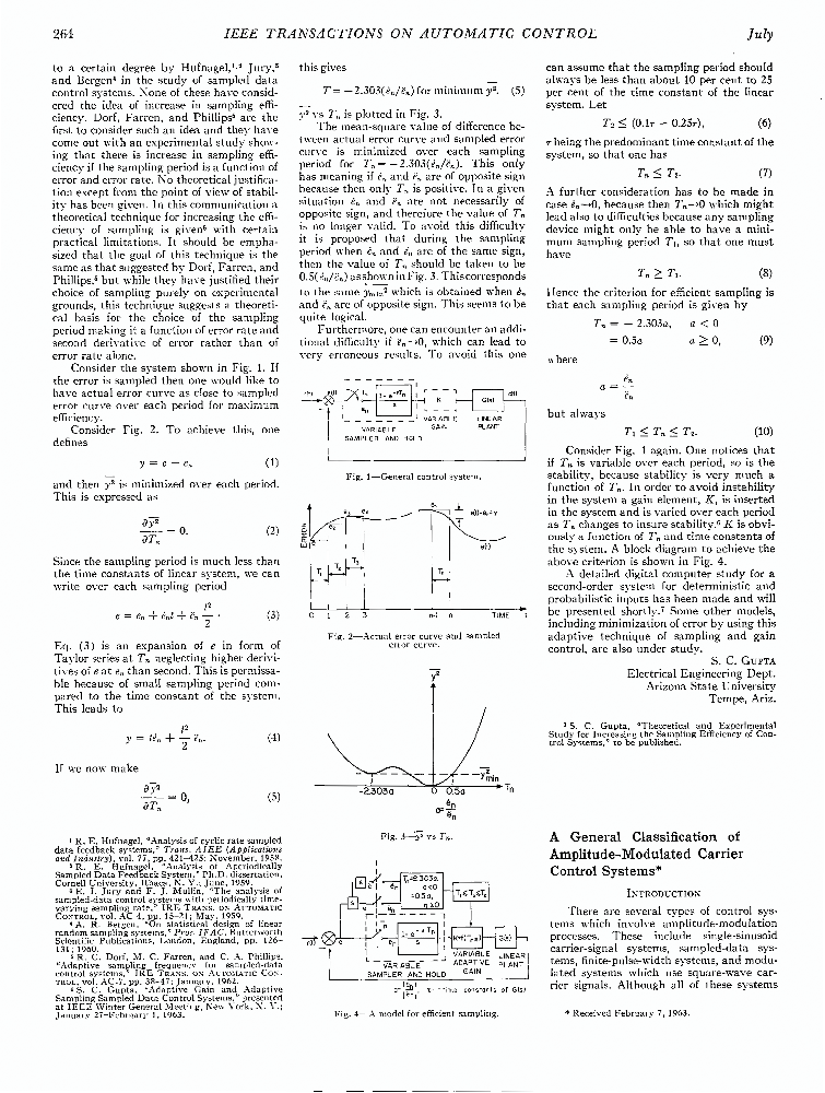 A general classification of amplitude-modulated carrier control systems ...