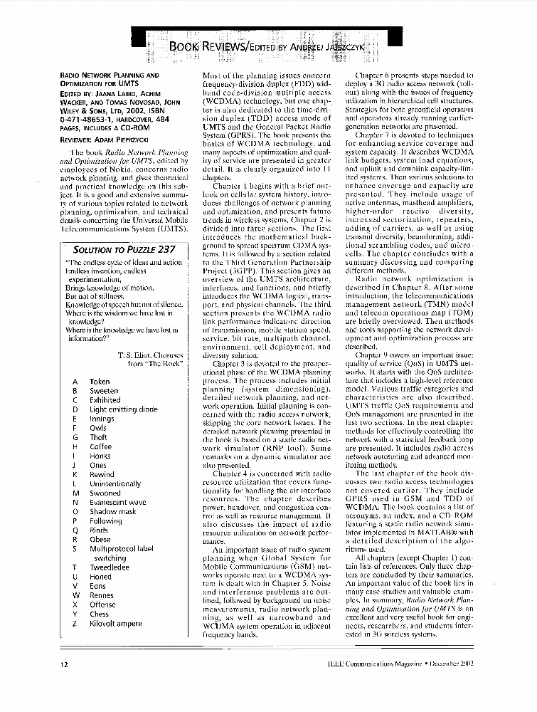 Book Reviews | IEEE Journals & Magazine | IEEE Xplore