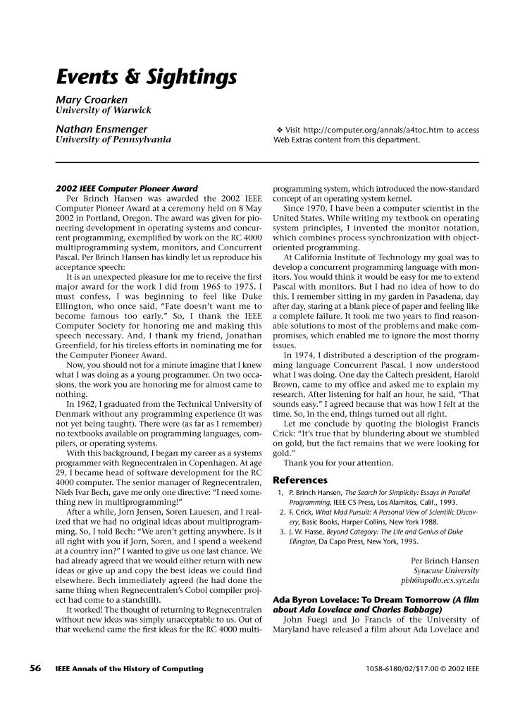 Events & sightings | IEEE Journals & Magazine | IEEE Xplore