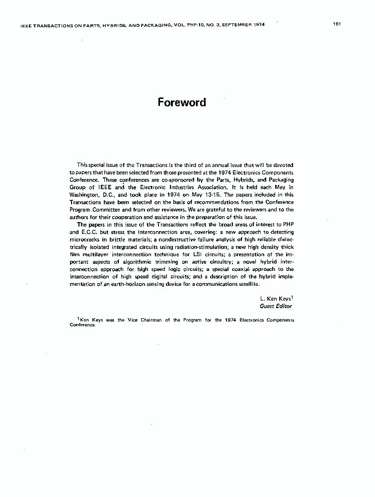 Foreword | IEEE Journals & Magazine | IEEE Xplore