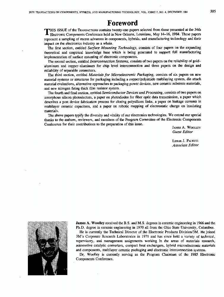 Foreword | IEEE Journals & Magazine | IEEE Xplore