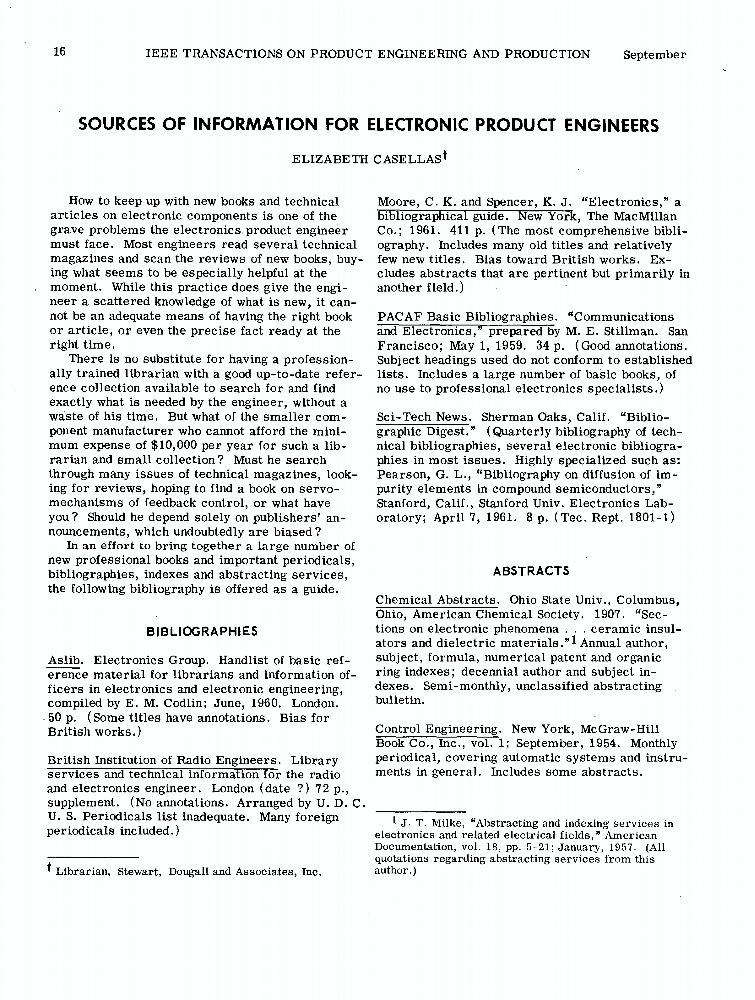 Sources of Information for Electronic Product Engineers | IEEE Journals ...