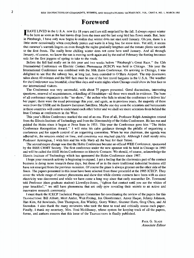 Foreword | IEEE Journals & Magazine | IEEE Xplore