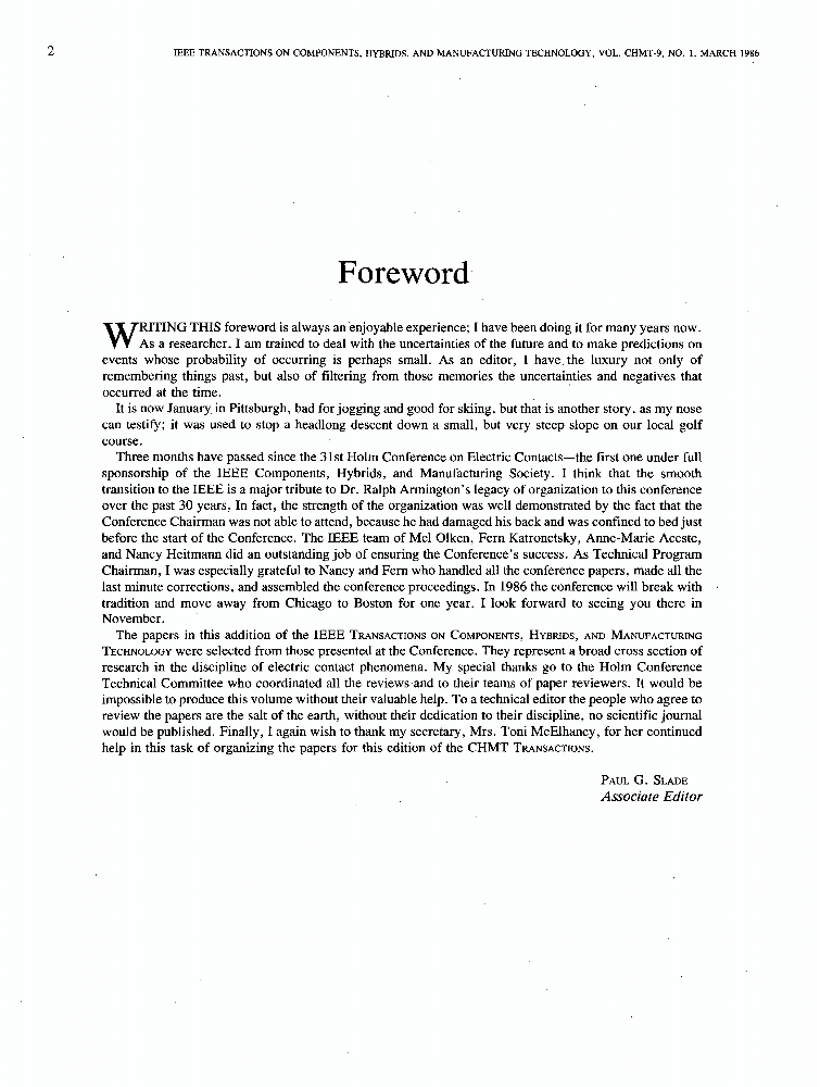 Foreword | IEEE Journals & Magazine | IEEE Xplore