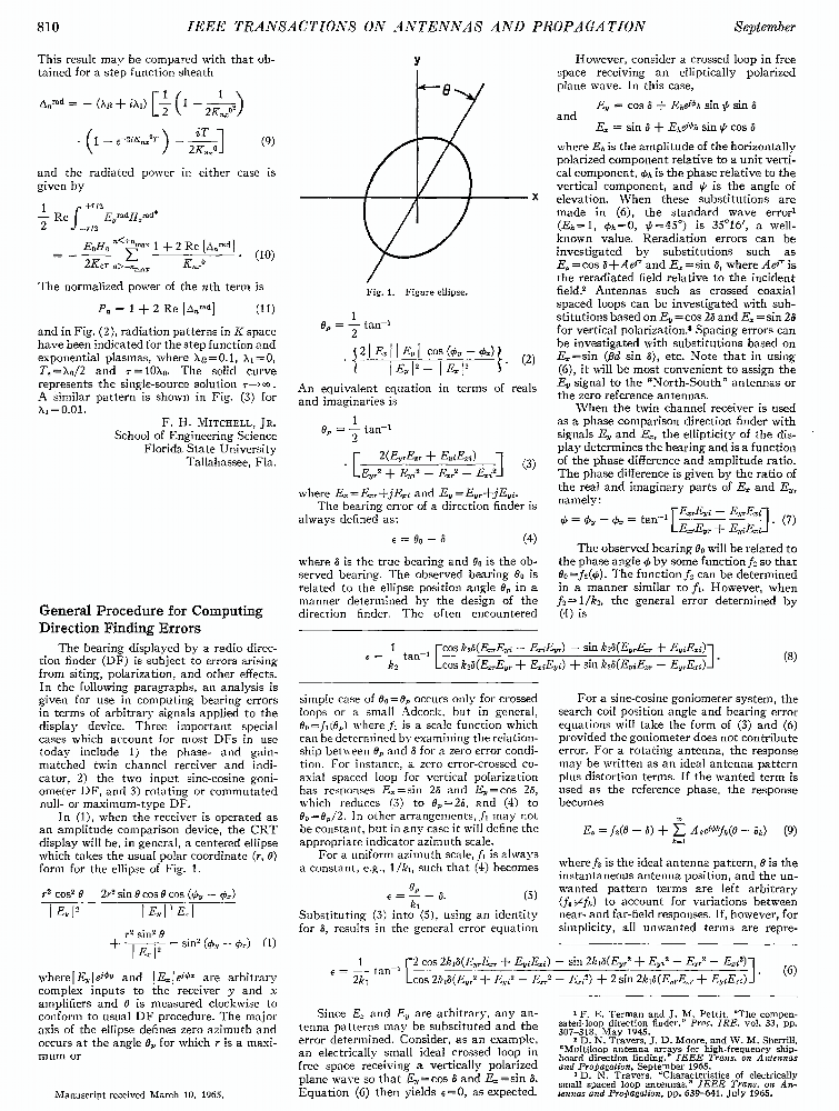 General Procedure For Computing Direction Finding Errors Ieee Journals And Magazine Ieee Xplore