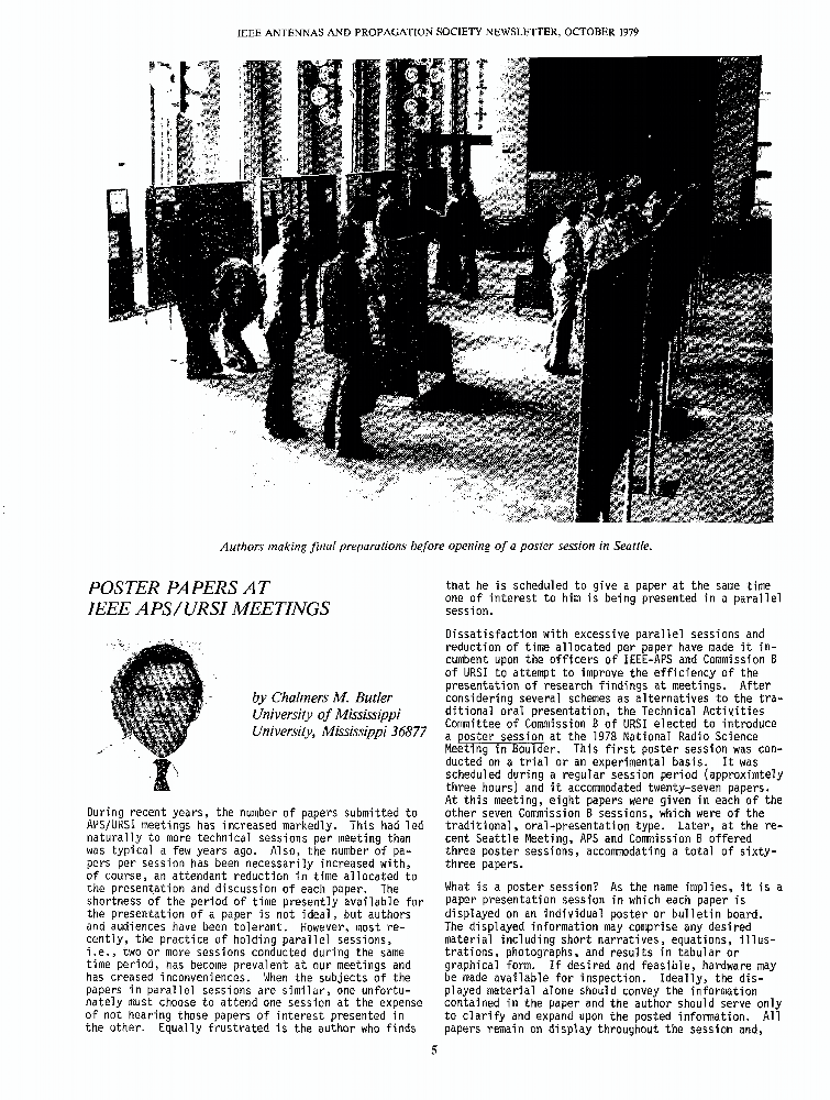 Poster papers at IEEE APS/URSI meetings | IEEE Journals & Magazine ...