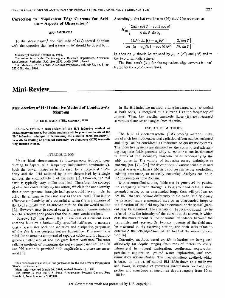 Correction To Equivalent Edge Currents For Arbitrary Aspects Of Observation Ieee Journals