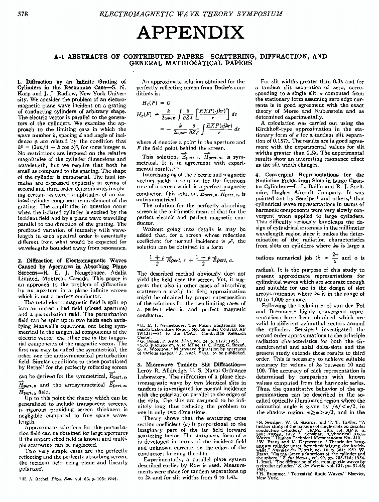 Scattering, diffraction, and general mathematical papers | IEEE ...
